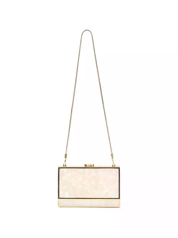 Simkhai Maddox Marbled Clutch Bag - White