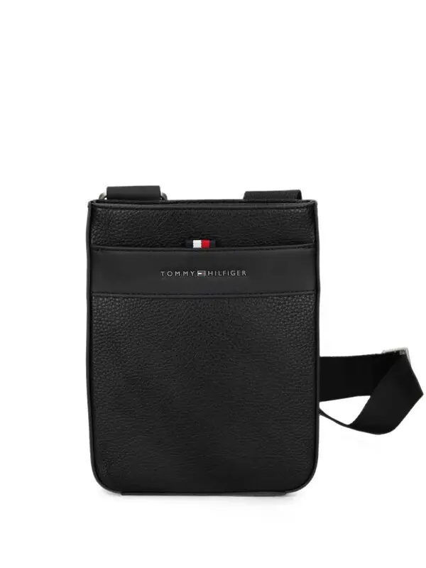 Tommy Hilfiger Logo-plaque Textured Messenger Bag