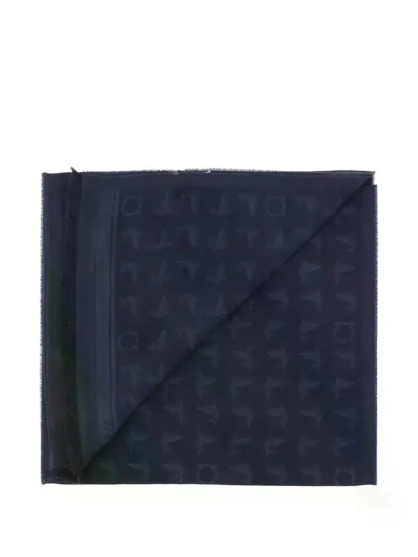 FERRAGAMO Shark Print Jacquard Scarf