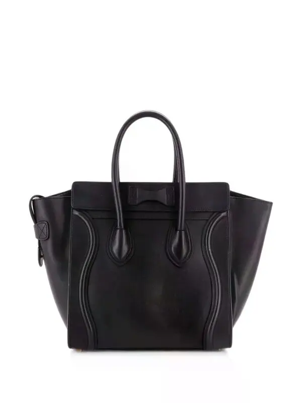 Celine Luggage Bag Smooth Leather Micro Tote Bag