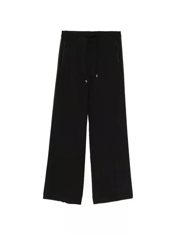 ERMANNO FIRENZE Satin Stripe Drawstring Trousers