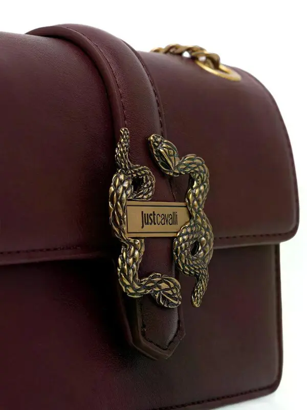 Just Cavalli Snake-plaque Chain-link Shoulder Bag