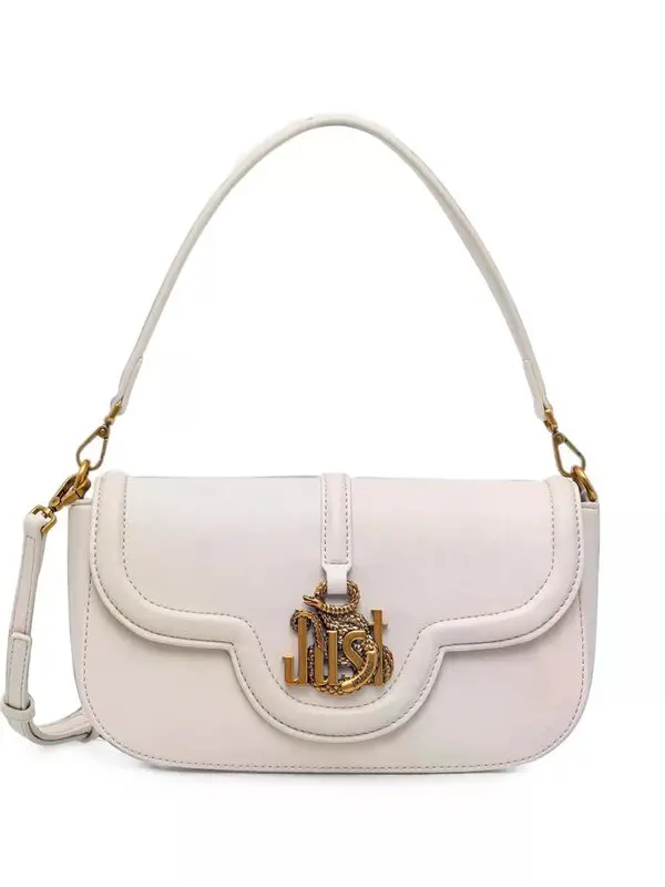 Just Cavalli Just Snake Shoulder Bag - White