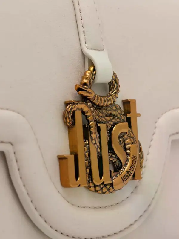 Just Cavalli Just Snake Shoulder Bag - White