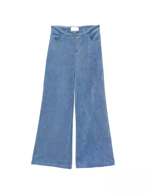 ERMANNO FIRENZE Corduroy-effect Wide-leg Trousers