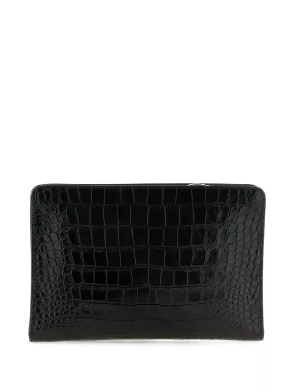 TOM FORD Crocodile-effect Leather Clutch Bag