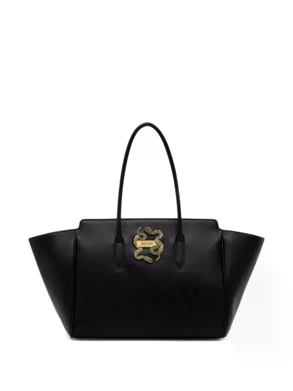 Just Cavalli Snake-plaque Tote Bag