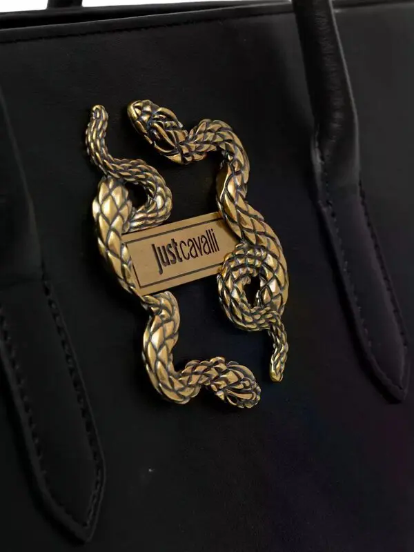 Just Cavalli Snake-plaque Tote Bag