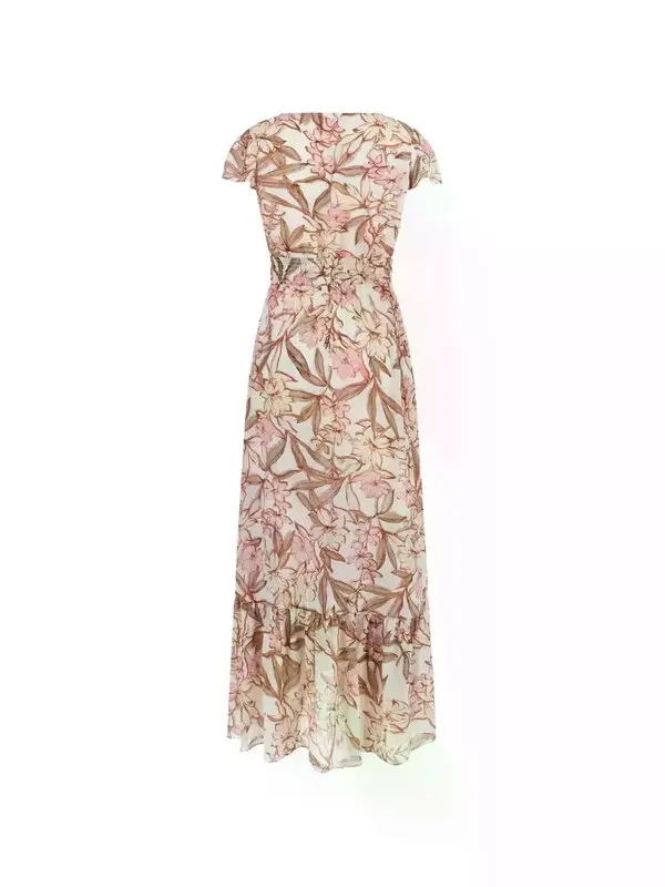 Guess Crinkle Jacquard Long Dress