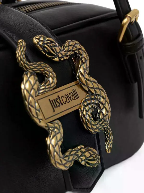 Just Cavalli Snake-plaque Logo-plaque Shoulder Bag