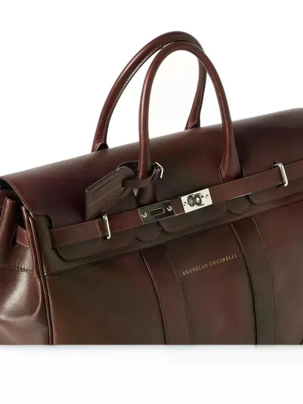 Brunello Cucinelli Leather Holdall