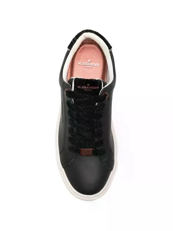 ALEXANDER SMITH Leather Logo-embossed Sneakers