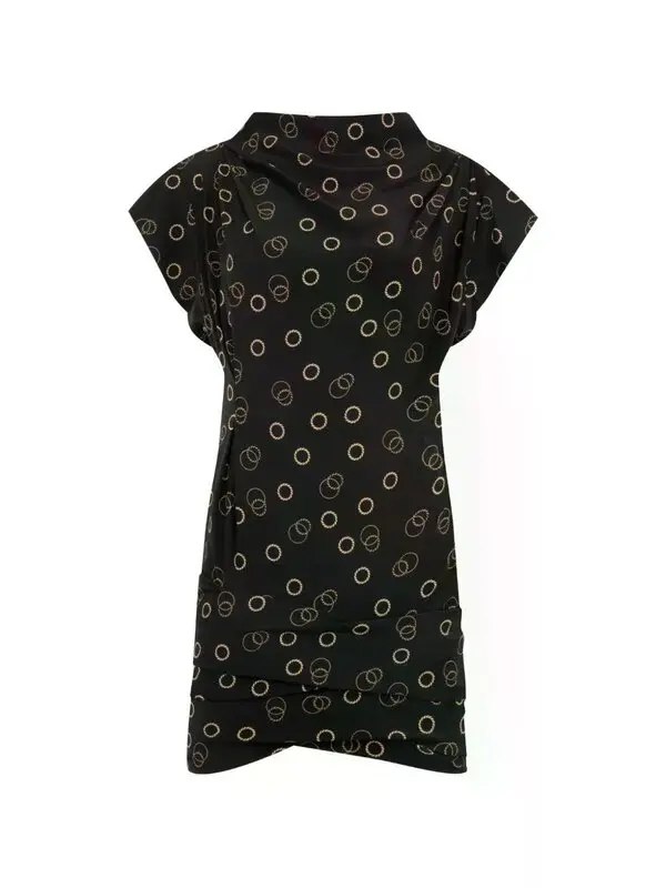 Isabel Marant Étoile Floe Chain-print Draped Dress