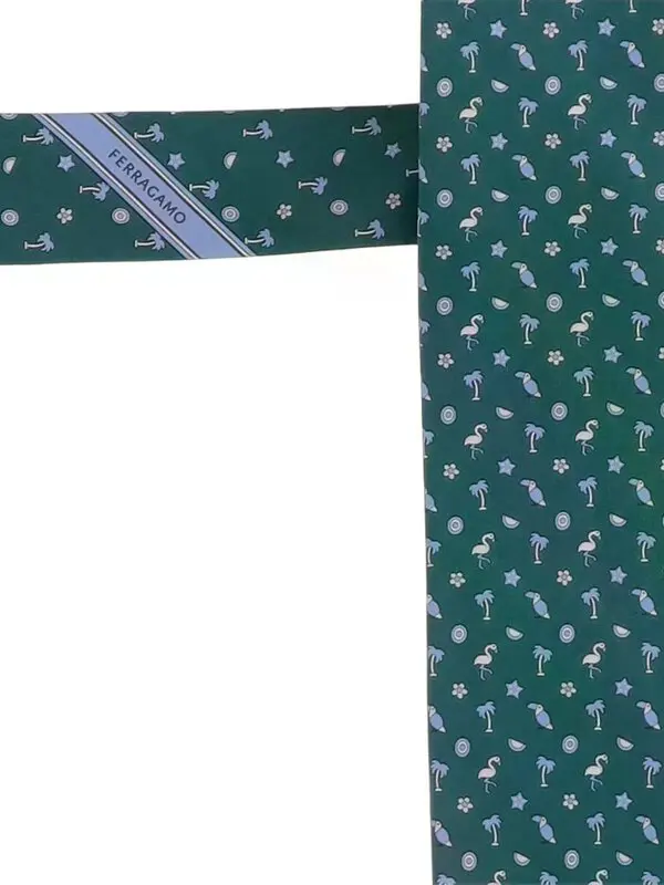 FERRAGAMO Patterned Silk Tie