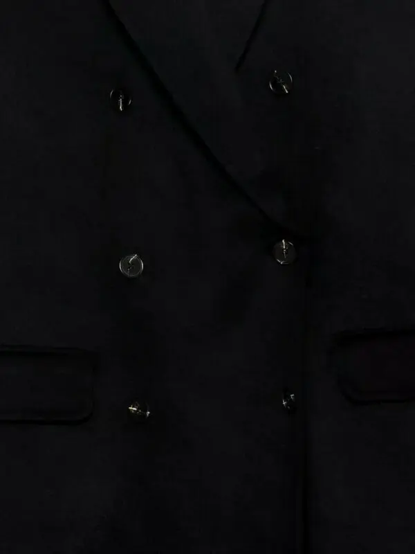 PALTO' Double-breasted Coat - Blue