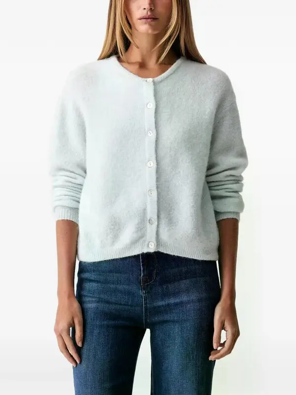 American Vintage Long-sleeve Cardigan - Blue