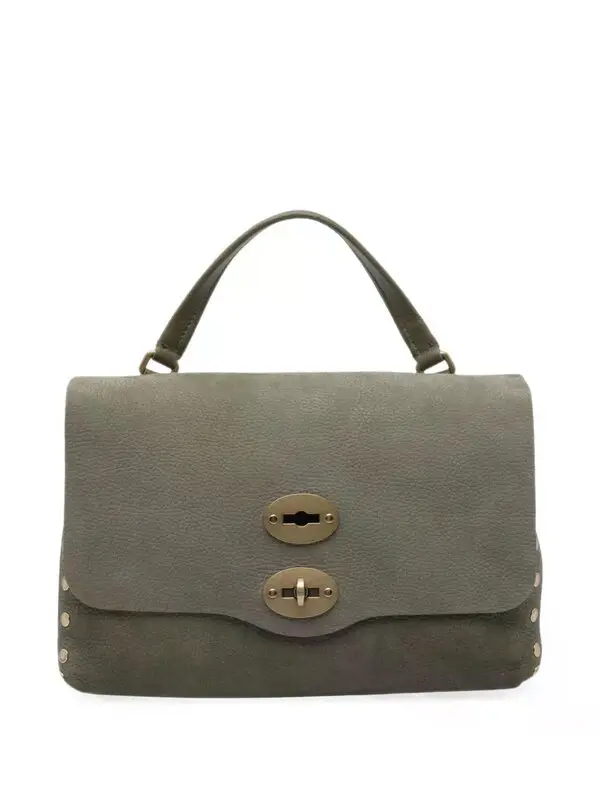 ZANELLATO Small Postina Jones Stud-embellished Tote Bag - Green