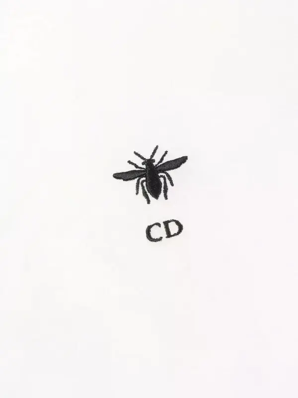 Dior Bee-embroidered Off-shoulder Blouse