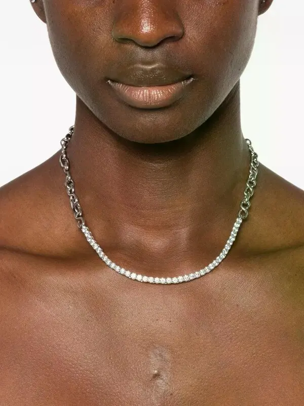SWAROVSKI Matrix Crystal Necklace - Silver