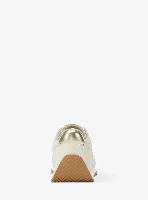 Michael Kors Rhodes Signature Logo Trainer In Size By
