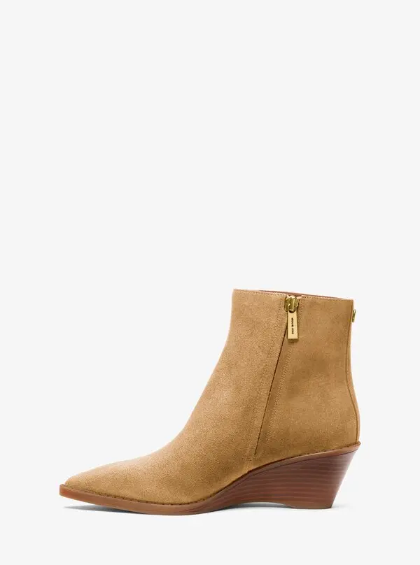 Michael Kors Austin Suede Ankle Boot In Size By