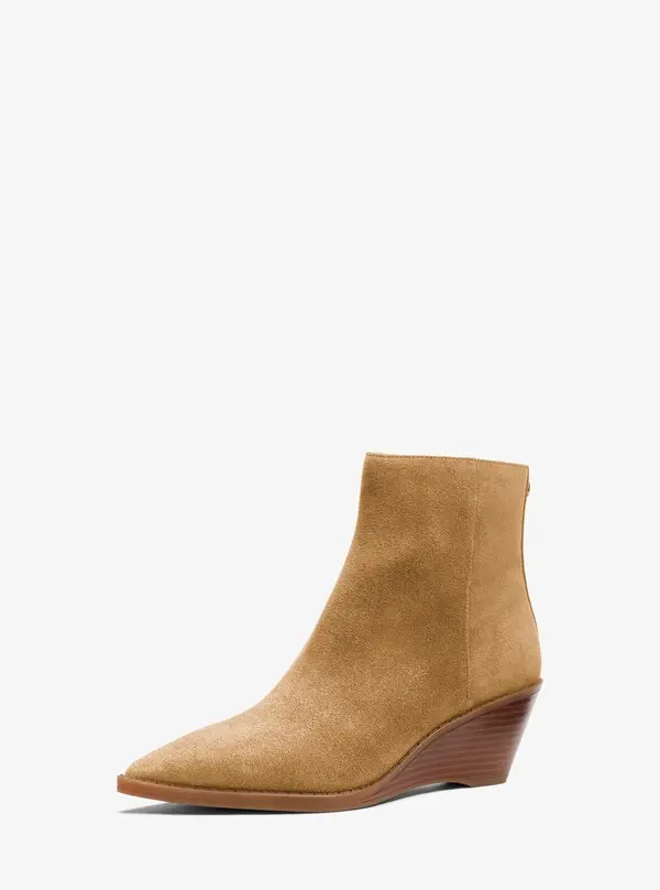 Michael Kors Austin Suede Ankle Boot In Size By