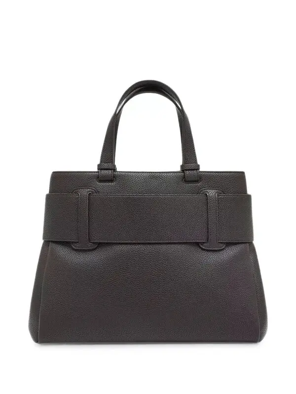 Armani Exchange Logo-plaque Grained Tote Bag