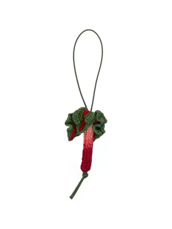 JW Anderson Crochet Rhubarb-charm - Red