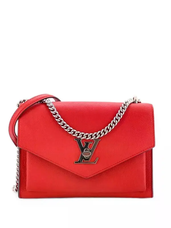 LOUIS VUITTON Mylockme Handbag Leather Bb Crossbody Bag - Red