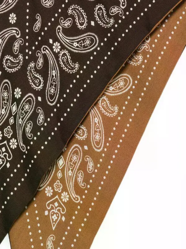 Destin Paisley-print Triangle Scarf