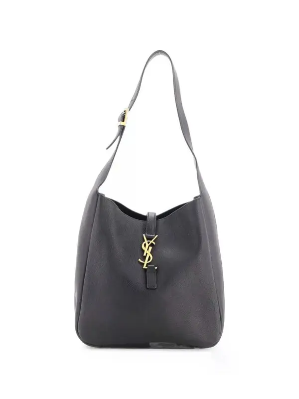 Saint Laurent Supple Leather Small Hobo Bag - Black
