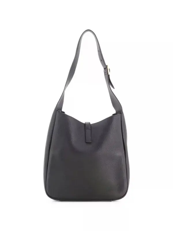 Saint Laurent Supple Leather Small Hobo Bag - Black