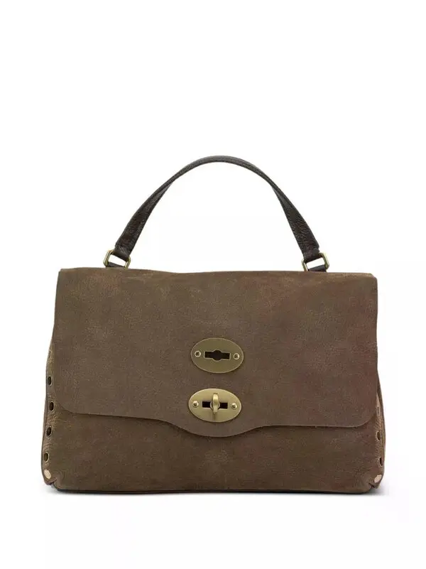 ZANELLATO Suede Effect Postina Tote Bag - Brown