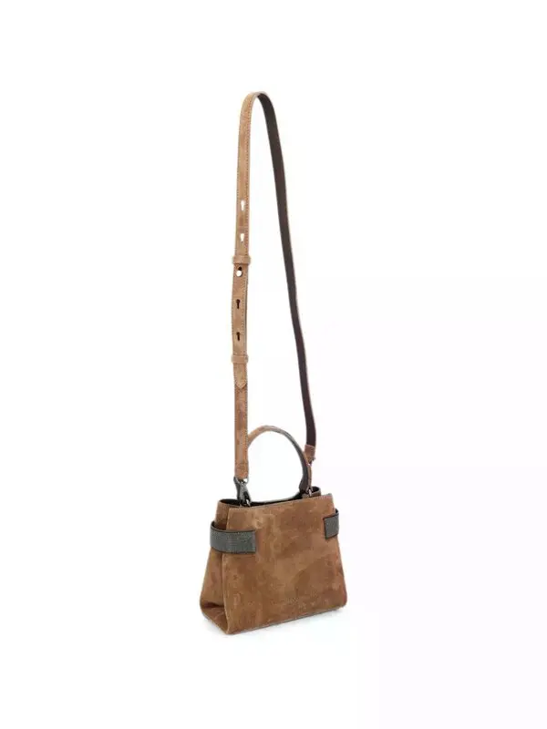 Brunello Cucinelli Essence Small Top Handle - Brown