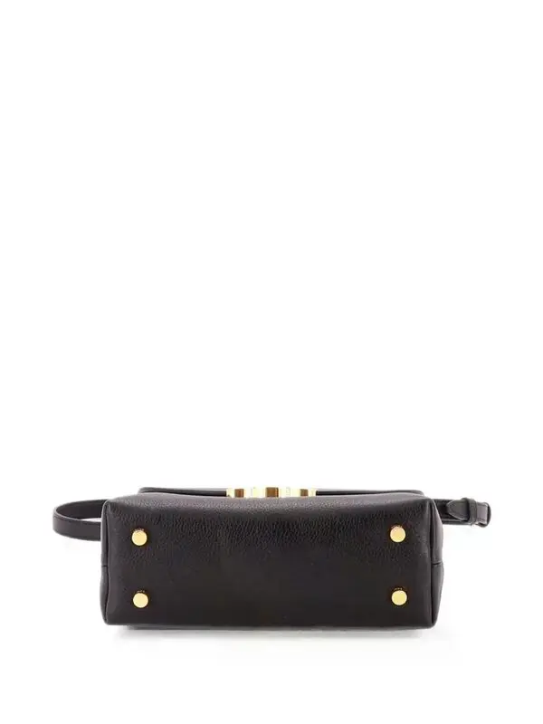 Celine Nino Top Handle Bag Leather Teen Satchel - Black