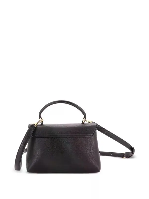 Celine Nino Leather Satchel Top Handle Bag - Black