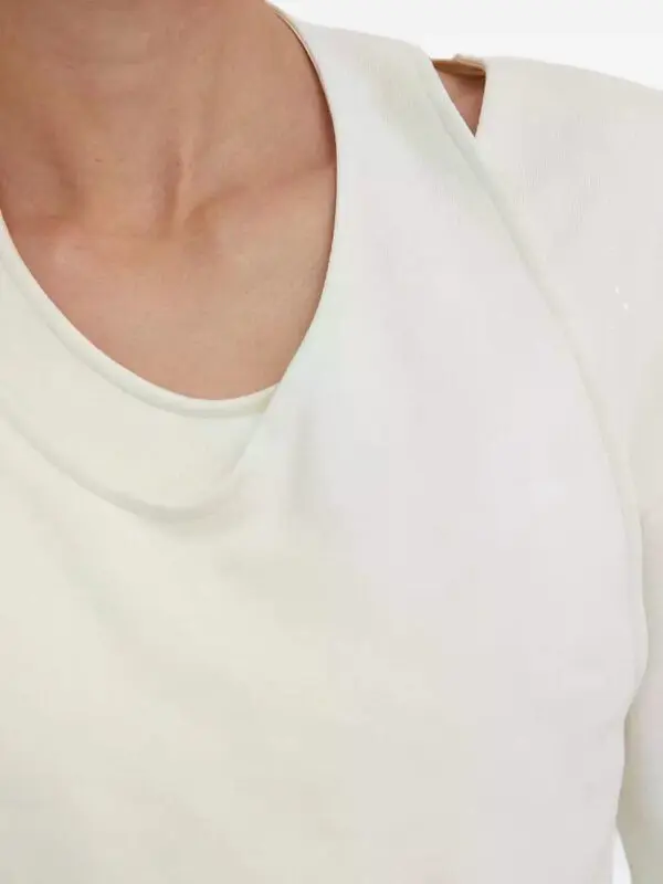 Sisley Cut-out Layered Sweater