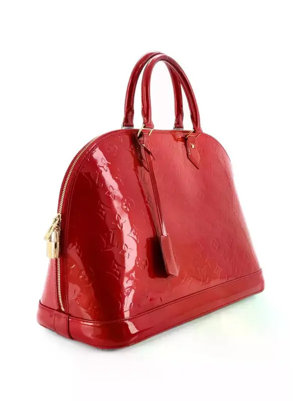 LOUIS VUITTON Alma Handbag Monogram Vernis Gm Satchel
