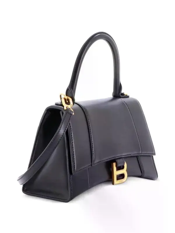 Balenciaga Hourglass Top Handle Bag - Black