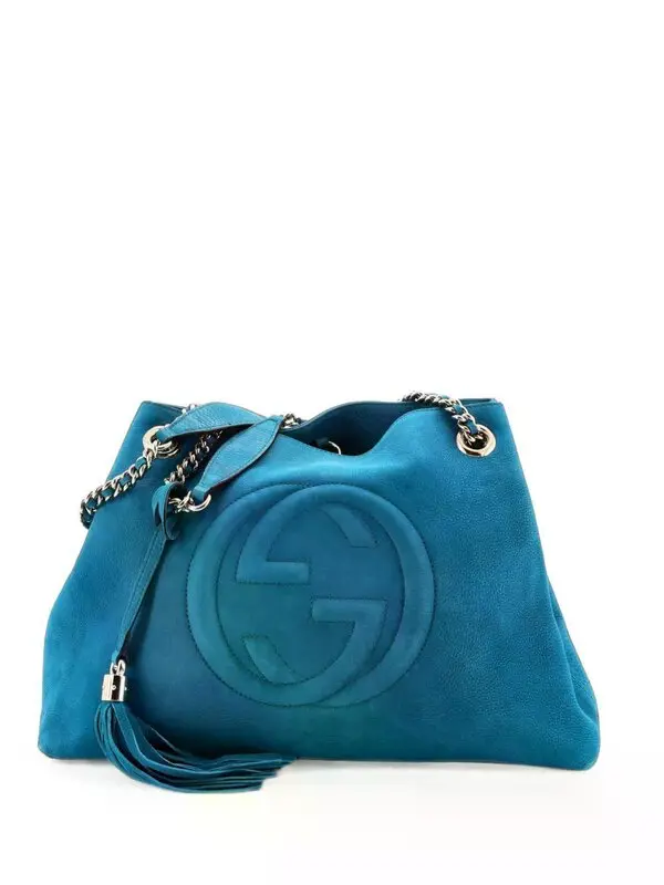 Gucci Soho Chain Strap Nubuck Medium Shoulder Bag