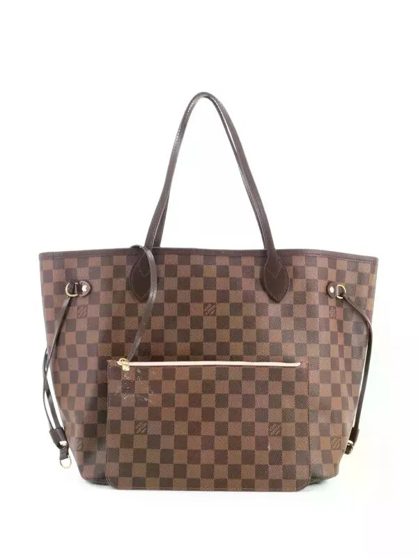 LOUIS VUITTON Neverfull Nm Damier Mm Tote Bag - Brown