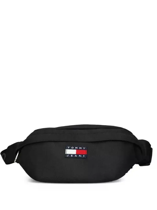 Tommy Hilfiger Essential Repeat Logo-patch Belt Bag - Black