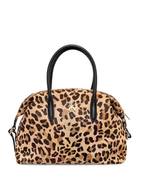 Patrizia Pepe Fly Leopard-print Tote Bag - Neutrals