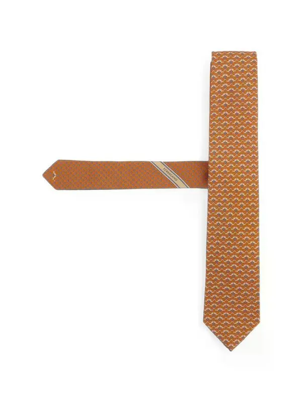 FERRAGAMO Patterned Silk Tie