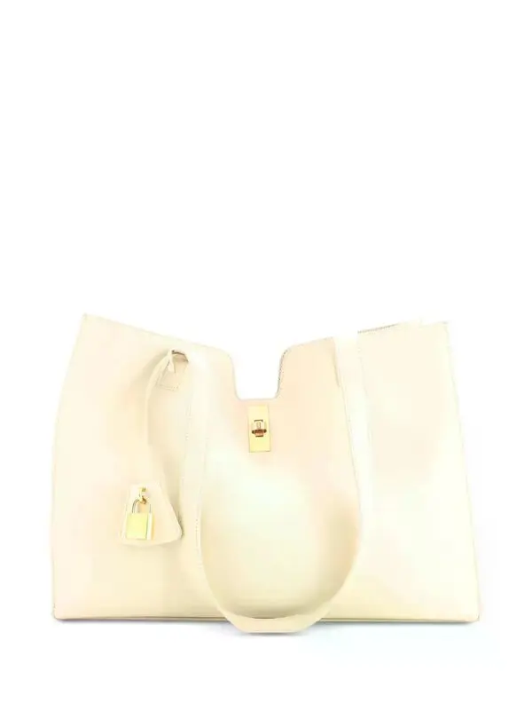 Celine Smooth Calfskin Cabas 16 Tote - Neutrals