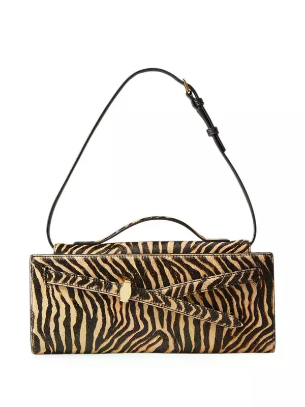 Veronica Beard Dash Zebra-print Calf Hair Shoulder Bag - Neutrals