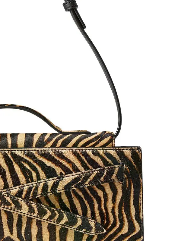 Veronica Beard Dash Zebra-print Calf Hair Shoulder Bag - Neutrals