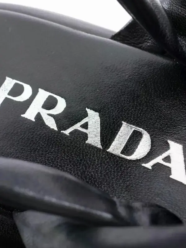Prada 2000s Padded Crossover Sandals