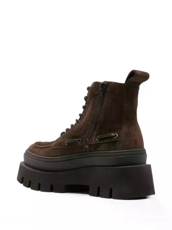 SUMMERY COPENHAGEN Suede Platform Ankle Boots