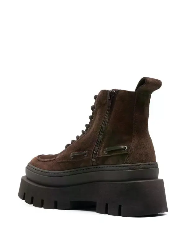 SUMMERY COPENHAGEN Suede Platform Ankle Boots